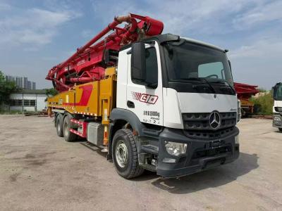 China Premium SANY C10 51m Mercedes-Benz Chassis Concrete Pump Truck | 50.1 m Max. Vertical Reach | 180 m³/h Output |12 MPa for sale