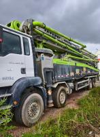 China Refurbished Zoomlion ZLJ5353THBBE 52m Used Concrete Pump Truck 10x4 Sinotruk Chassis Wireless Remote Control 33000kg for sale