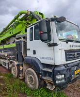 China Refurbished Zoomlion ZLJ5353THBBE 52m Used Concrete Pump Truck 10x4 Sinotruk Chassis Wireless Remote Control 33000kg for sale