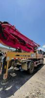 China SANY SYM5441THB 56m 8x4 Mercedes Benz Chassis Used Concrete Pump Truck EURO V 180m³/h Output for Africa Export for sale