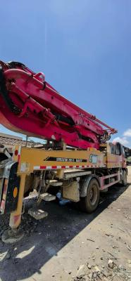China SANY SYM5441THB 56m 8x4 Mercedes Benz Chassis Used Concrete Pump Truck EURO V 180m³/h Output for Africa Export for sale