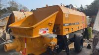 China SANY HBT60C-1413D Electric Used Concrete Trailer Pump 63m³/h Output 13MPa 140kW Motor CE ISO9001 for sale