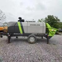 China 2022 Zoomlion HBT8016-174 Used Concrete Trailer Pump 81m³/h 700 Hours Deutz 174kW CE ISO9001 for sale