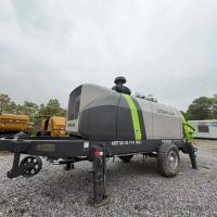 China 2022 Zoomlion HBT8016-174 Used Concrete Trailer Pump 81m³/h 700 Hours Deutz 174kW CE ISO9001 for sale