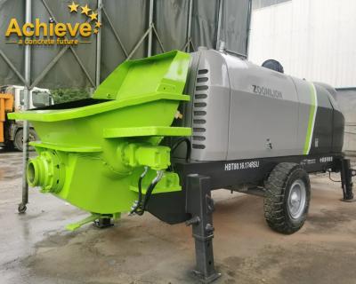 China Zoomlion HBT80.16.174 Used Diesel Concrete Trailer Pump 81m³/h 174kW Deutz Engine 2022 for sale