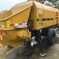 China SANY HBT8016C-5D Used Diesel Concrete Trailer Pump 85m³/h 16MPa Deutz 186kW 2020 for sale