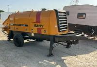 China SANY HBT8016C-5D Used Diesel Concrete Trailer Pump 85m³/h 16MPa Deutz 186kW 2020 for sale