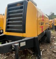 China SANY HBT9018C-5D Used Diesel Concrete Trailer Pump 90m³/h 18MPa Deutz 186kW 2021 for sale