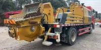 China 2021 SANY SY5143THBF Used Truck Mounted Concrete Line Pump 100m3/H 23MPa Dongfeng Chassis Low Hours for sale