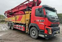 China 2021 SANY SYM5350THB 520C-10 52m Used Concrete Pump Truck 5-Section RZ Boom 170m3/h 12MPa Euro V for sale