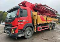 China 2021 SANY SYM5350THB 520C-10 52m Used Concrete Pump Truck 5-Section RZ Boom 170m3/h 12MPa Euro V for sale
