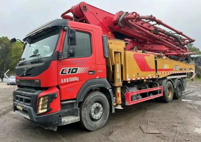 China 2021 SANY SYM5350THB 520C-10 52m Used Concrete Pump Truck 5-Section RZ Boom 170m3/h 12MPa Euro V for sale