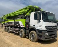 China 2019 Zoomlion ZLJ5417THB 56m Used Concrete Pump Truck 5-Section RZ Boom 180m3/h Euro V Benz Chassis for sale