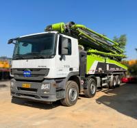 China 2019 Zoomlion ZLJ5417THB 56m Used Concrete Pump Truck 5-Section RZ Boom 180m3/h Euro V Benz Chassis for sale
