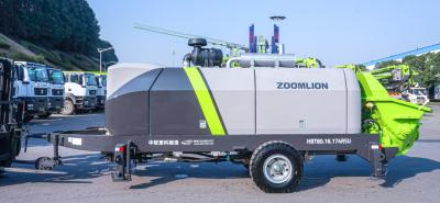 China Used Zoomlion HBT80.16.174RSU Concrete Line Pump 80 m3 Diesel Trailer Mounted for sale