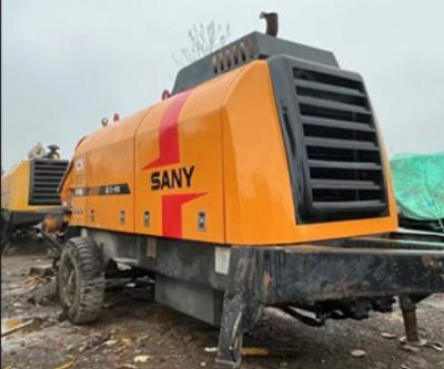 China Used Sany HBT6013C-5 Concrete Line Pump 60 m3 Diesel Trailer Mounted Export Grade for sale
