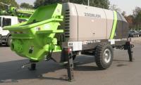 China Used Zoomlion HBT60.16.110SU Concrete Line Pump 60 m3 Trailer Mounted Electric for sale