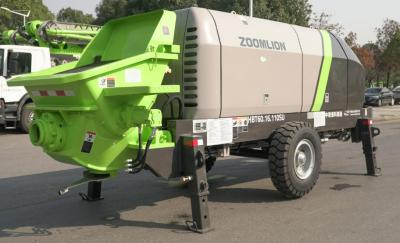 China Used Zoomlion HBT60.16.110SU Concrete Line Pump 60 m3 Trailer Mounted Electric for sale