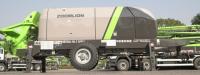 China Used Zoomlion HBT60.16.110SU Concrete Line Pump 60 m3 Trailer Mounted Electric for sale