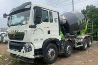 China Zoomlion 12m3 Refurbished Concrete Mixer Trucks With HOWO TX 6x4 Chassis 371HP for sale