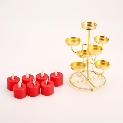 China Wedding Hot Selling Wickless MiNi Battery Powered Lighting Wick Tea Light LED Flameless Dancing Candle For Christmas&Diwali for sale