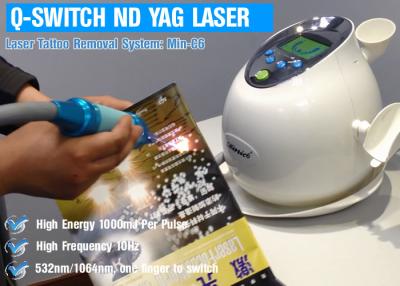 China Q Switched ND YAG Laser Tattoo Removal Machine , Skin Care Machine Painless for sale