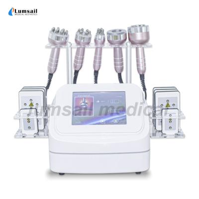 China Vacuum Ultrasonic Fat Cavitation Machine 6 In 1 Cavitation Slimming Machine for sale