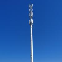 China Custom Galvanized Monopole Telecom Tower, 10-60m, Q355 Steel, for Urban 4G/5G Communication Network for sale