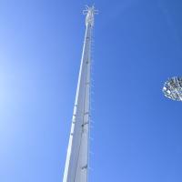 China Custom Galvanized Monopole Telecom Tower, 10-60m, Q355 Steel, for Urban 4G/5G Communication Network for sale