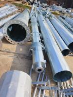 China Galvanized Single Tube Monopole Communication Tower Wind Resistant for Roadside 5G Network for sale