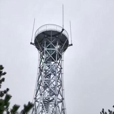 China Self-Supporting Steel Meteorological Radar Tower for Telecommunication and Communication Antennas Maker for sale