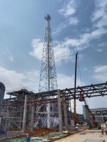 China Industrial Chimney Support Tower High Strength Q355 Steel Lattice Chimney Tower for Power Plant for sale