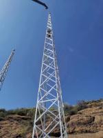 China Custom Height 10-60m Lightning Tower Galvanized Steel Lightning Protection Tower for sale