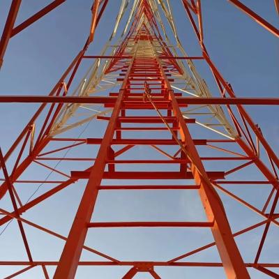 China More Than 30 Years Life Time Telecom Tower Self Supporting Structure Type Zinc Painting Surface Optimized for Signal Coverage for sale