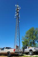 China More Than 30 Years Life Time Telecom Tower Self Supporting Structure Type Zinc Painting Surface Optimized for Signal Coverage for sale