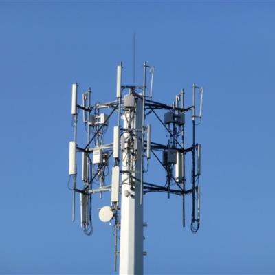 China Hot Dip Galvanized Telecom Tower Q355 Steel 10-120m for 4G 5G Base Station for sale