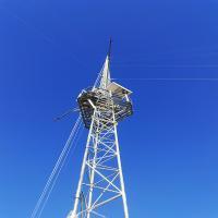 China Hot Dip Galvanized Anemometer Tower Lattice Steel Wind Monitoring Mast for sale
