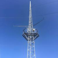 China Hot Dip Galvanized Anemometer Tower Lattice Steel Wind Monitoring Mast for sale
