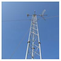 China Hot Dip Galvanized Anemometer Tower Lattice Steel Wind Monitoring Mast for sale