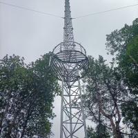 China Hot Dip Galvanized Anemometer Tower Lattice Steel Wind Monitoring Mast for sale