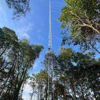 China Hot Dip Galvanized Anemometer Tower Lattice Steel Wind Monitoring Mast for sale