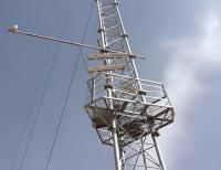 China Galvanized Steel Wind Speed Measurement Tower with Telecommunication Towers for Weather Forecasting for sale