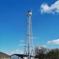 China Galvanized Steel Lookout Communication Tower 360° Viewing Easy Installation Suitable for Forest Fire Monitoring for sale