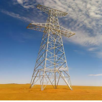 China High Voltage Electric Power Tower Wind Resistant Lattice Transmission Steel Tower for sale