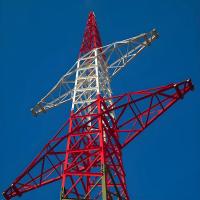 China Four Legged Lattice Electric Power Tower Galvanized Overhead Line Support Tower for sale