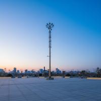China 15m-40m Customized Flood Lighting High Mast Lighting Tower for Football Stadium and Airport Seaport for sale