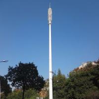China Galvanized Steel Monopole Tubular Telecom Antenna Tower 10-60m Height 30-Year Service Life for sale