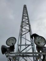 China Customized 20M 25M 30M 40M High Mast Pole High Mast Tower with Flood Lights Pole Q235 Steel Lamp Post for sale