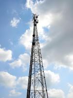 China Angular Tower Steel Telecommunication Radio Broadcasting Mobile Cell Communication Tower for sale