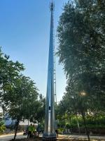 China Telecom Galvanized Steel Monopole Tower Single Tube Tower for 5G Wireless Antenna Lightning Tower for sale